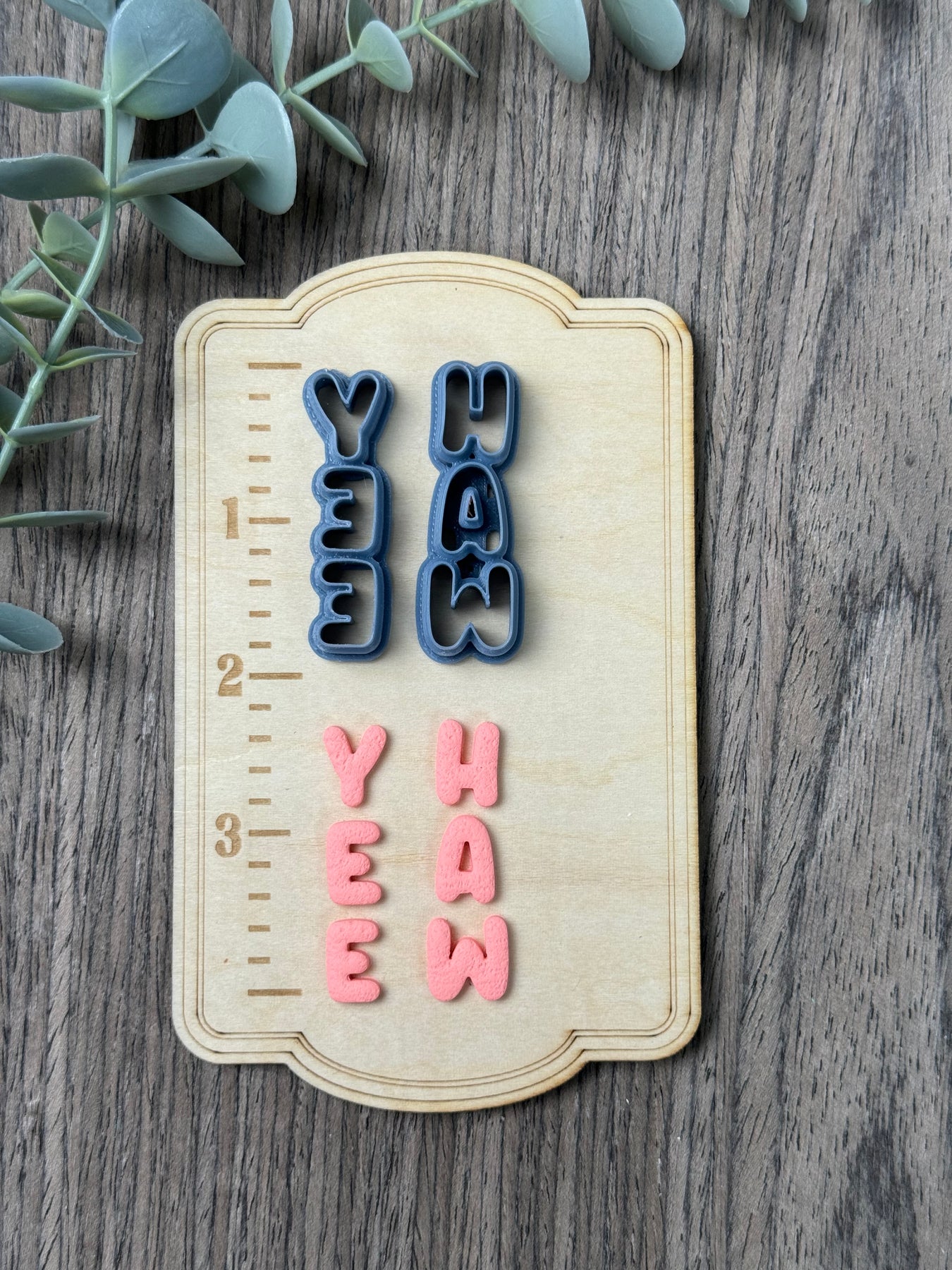 YEE HAW Puffy Letters | Country Western Clay Cutters – Prism Clay Co.