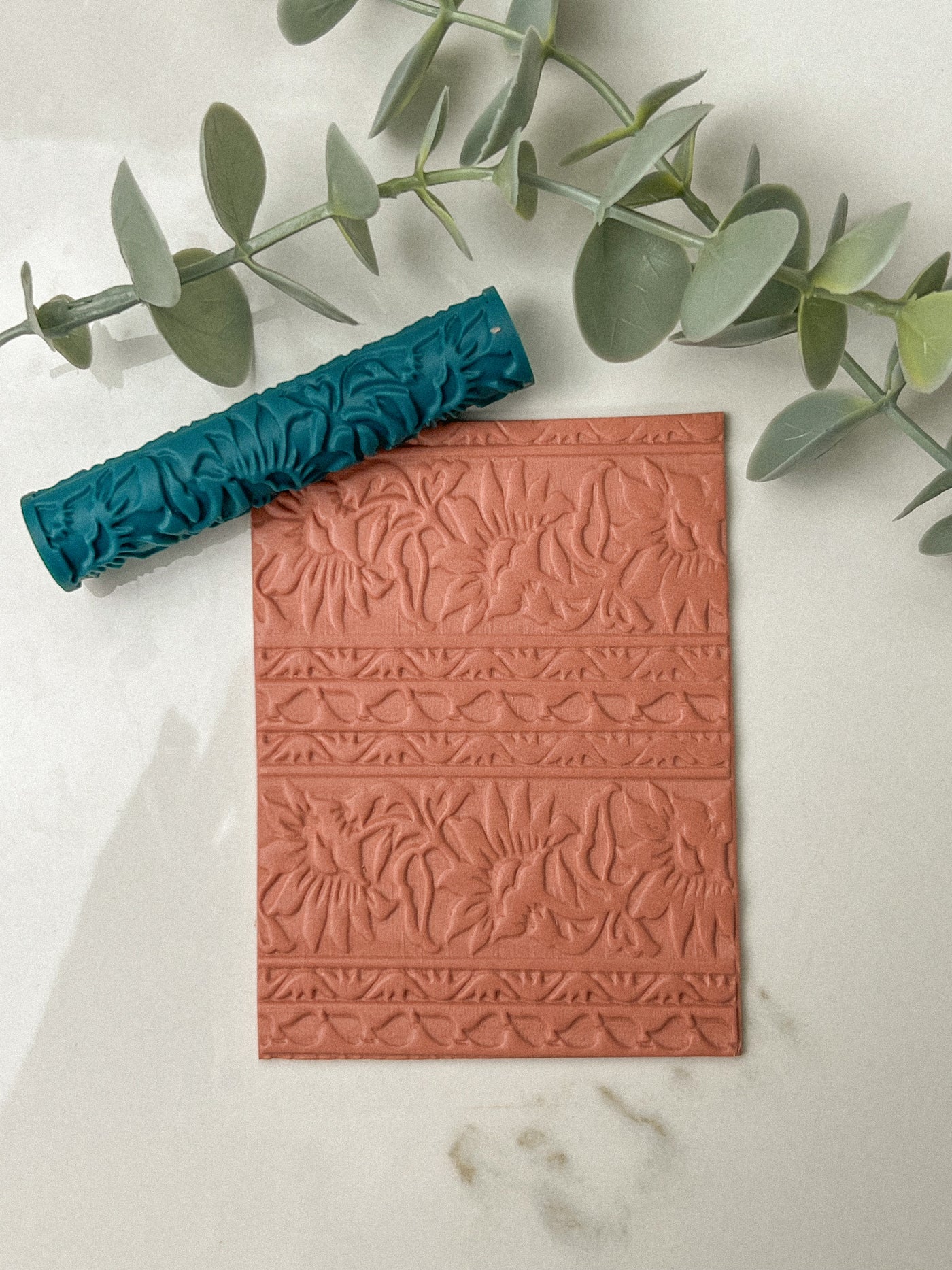 Western Tooled Leather Mini Texture Roller – Prism Clay Co.